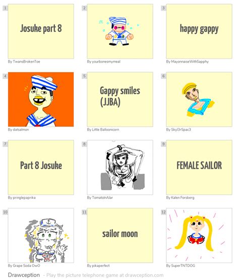 Josuke Part 8 Drawception