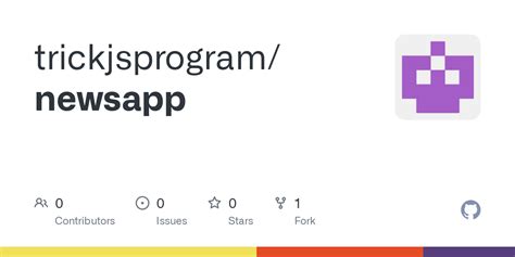 GitHub Trickjsprogram Newsapp