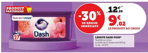 Promo Lessive Dash Pods Chez Hyper U Icatalogue Fr