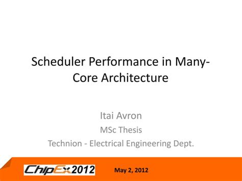 Scheduler Performance In Manycore Architecture Ppt