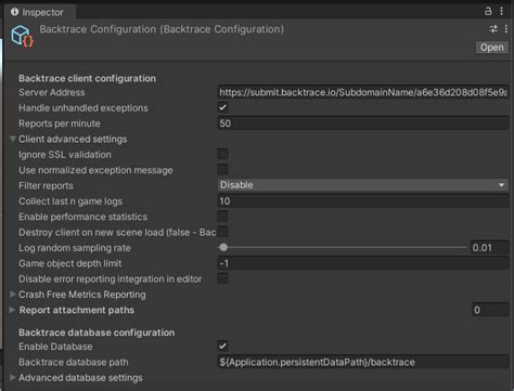 Configuring Backtrace For Unity Sauce Labs Documentation