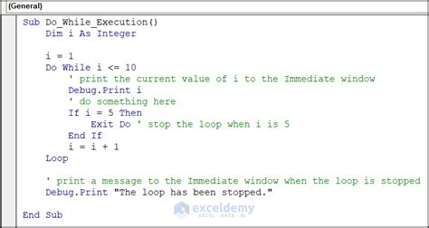 Excel Vba To Exit For Each Loop 4 Examples