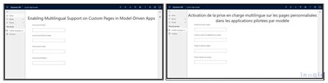 enabling multilingual support on custom pages in model driven apps