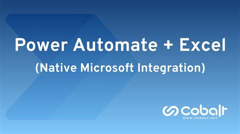Power Automate Excel Integration Youtube