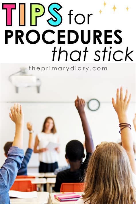 5 Must Know Tips For Elementary Classroom Procedures That Stick The Primary Diary