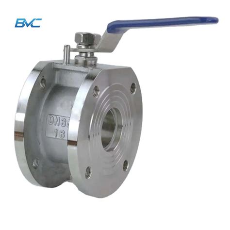 Stainless Steel Material Wafer Type Flanged Ball Valve Dn65 Pn16