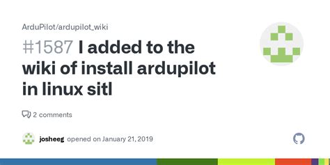 I Added To The Wiki Of Install Ardupilot In Linux Sitl Issue ArduPilot Ardupilot Wiki