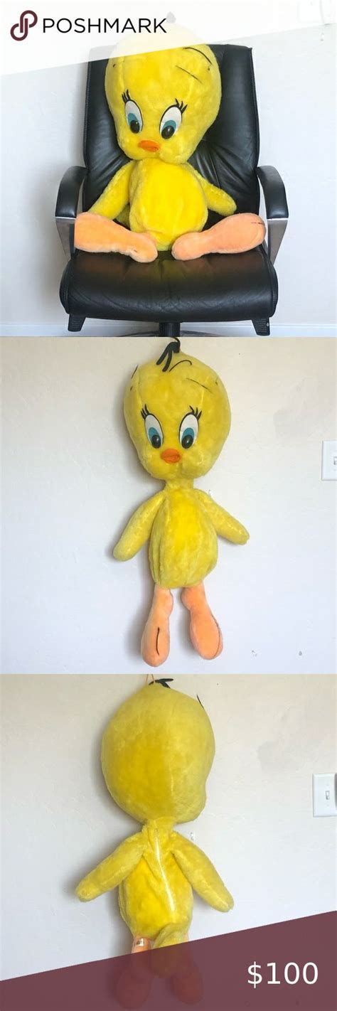 Warner Brothers Vintage‘79 Jumbo Tweety Bird Plush Tweety Warner
