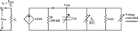 Equivalent Circuit For Evaluating Voltage Across The Capacitance