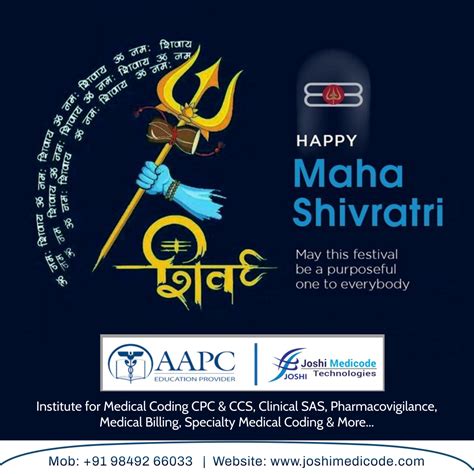 Joshimedicode Happymahashivratri Bestmedicalcodingacademy May Lord
