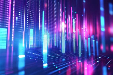 A High Tech 3d Music Background Featuring A Floating Holographic