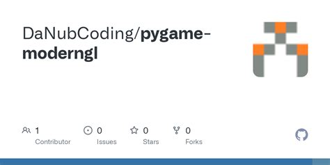 GitHub DaNubCoding Pygame Moderngl