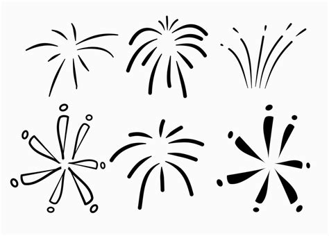Cute Doodle Firework 27477356 Vector Art At Vecteezy