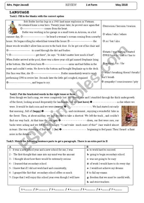 language review esl worksheet by tatouha