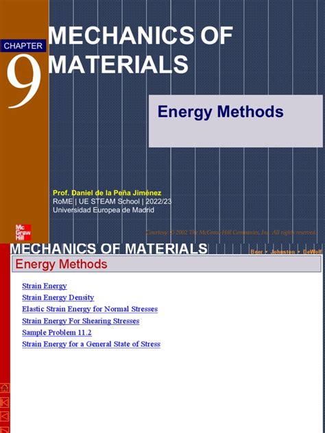9 Energy Methods V2 Pdf Strength Of Materials Deformation Engineering