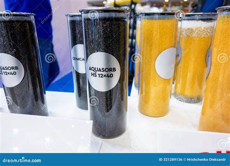 internal structure of water filters for purification systems stock