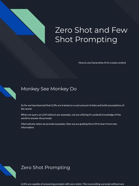 zero shot and few shot prompting pdf