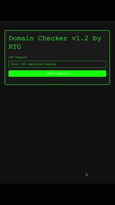Ryan George On Linkedin Flask Domainchecker Isitavailable Whois