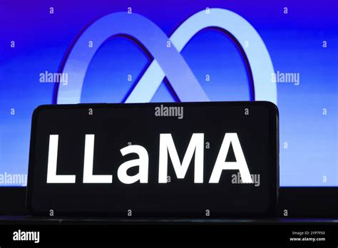 In This Photo Illustration The LLaMA Large Language Model Meta AI Logo Seen Displayed On A