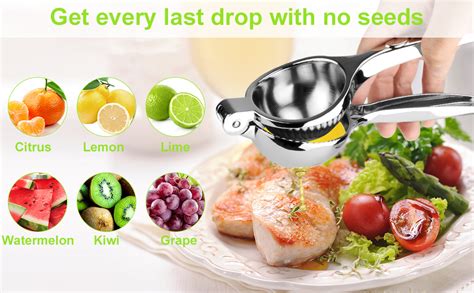 Amazon.com: Lemon Squeezer, Nicehelper Handheld Manual Lime Squeezer, Heavy Duty Large Lemon ...