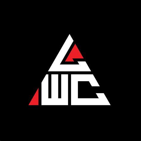 Lwc Triangle Letter Logo Design With Triangle Shape Lwc Triangle Logo Design Monogram Lwc