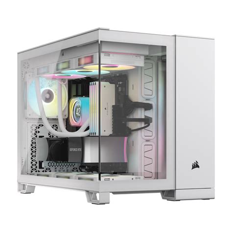 Corsair 2500x Mid Tower Dual Chamber Pc Case White Cc 9011266 Ww