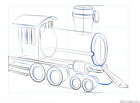 How To Draw A Steam Locomotive Drawing Rjuuc Edu Np