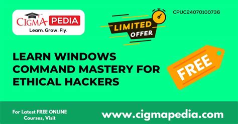 Learn Windows Command Mastery For Ethical Hackers Free Udemy Course
