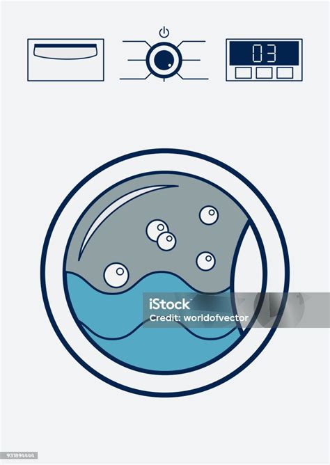세탁기 아이콘입니다 세탁 룸 개념입니다 평면 디자인입니다 직사각형 모양 템플릿입니다 흰색 배경입니다 파도 거품 릴은 라운드 가사 집안일에 대한 스톡 벡터 아트 및 기타