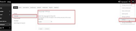 How To Change Default Language In Power BI Online