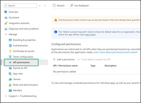 automating access to microsoft graph api using azure pipelines cpi