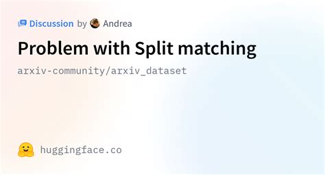 Arxiv Communityarxivdataset · Problem With Split Matching