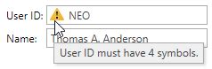 BaseEdit ValidationErrorTemplate Property WPF Controls DevExpress Documentation