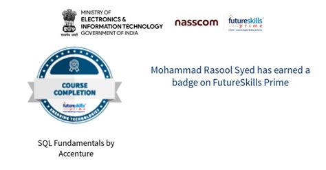 Posted From Futureskills Prime Mohammad Rasool Syed