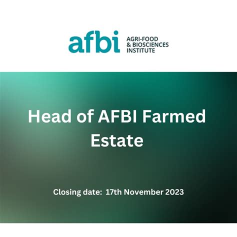 Afbi In Northern Ireland Is Looking For A New Head Of Farmed Estate
