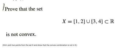 solved prove prove that the set x [1 2] u [3 4] cr is