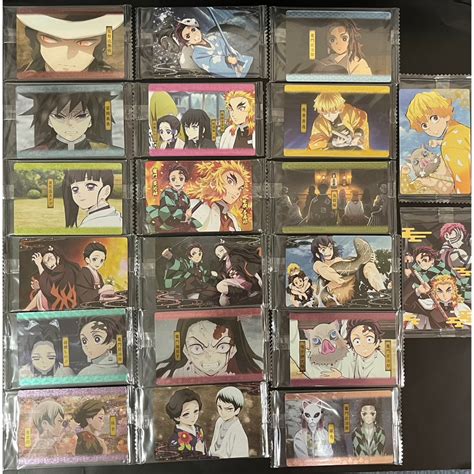 2 6更新 【全新】日版 萬代 Bandai 鬼滅之刃 金屬卡 威化餅卡 食玩卡 收藏卡 餅卡 小卡 蝦皮購物