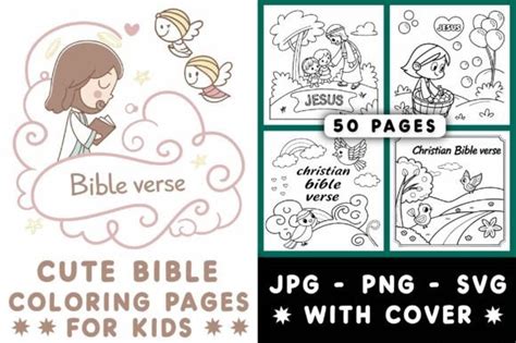 Cute Bible Coloring Pages Graphic By Design Bloom · Creative Fabrica