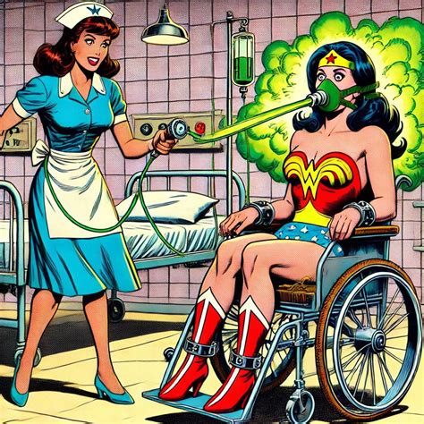 Wonder Woman Gassed By An Evil Nurse By Rms19 On Deviantart
