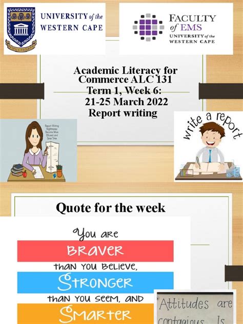Alc 131 Week 6 Lecture On Report Writing Theme 10 With Voice Overs 1 Pdf Logic Information