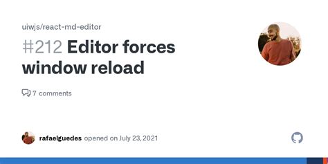 Editor Forces Window Reload · Issue 212 · Uiwjsreact Md Editor · Github