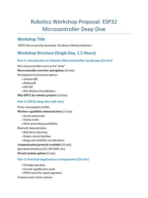 Esp32 Workshop Pdf