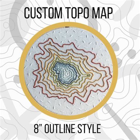 Topo Map Etsy