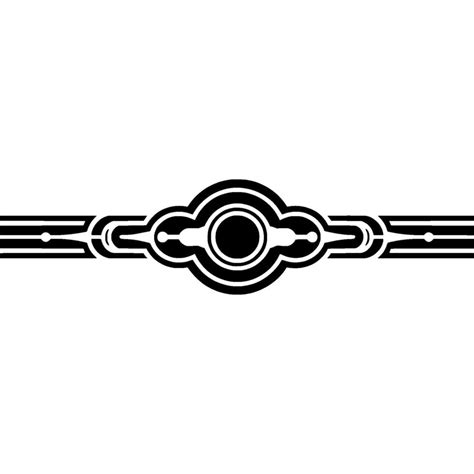 Geometric Art Deco Ornament Symmetrical Black White 67663405 Vector Art At Vecteezy