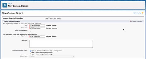 How To Capture Every Utm Touchpoint In Salesforce Create Custom Object