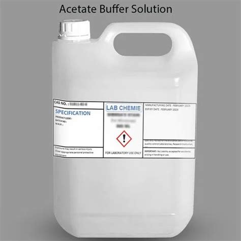 Acetate Buffer Solution Grade Standard Reagent Grade At ₹ 90 Litre In Mumbai