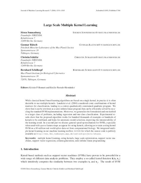 Download Pdf Large Scale Multiple Kernel Learning E3lkzopgjplk