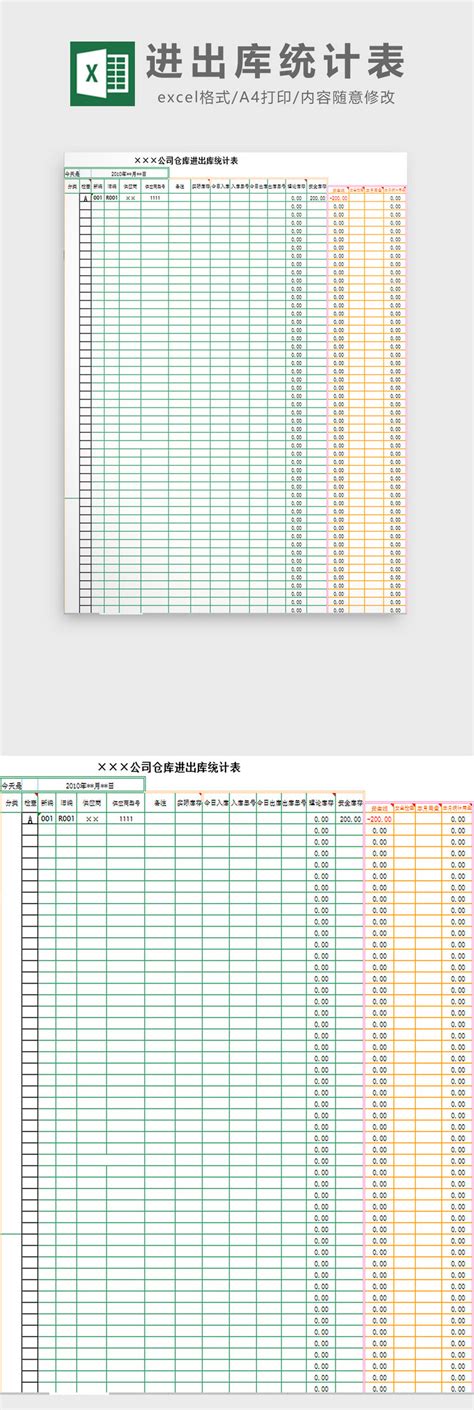 Inbound And Outbound Statistics Table Excel Template Xlsx Excel Free