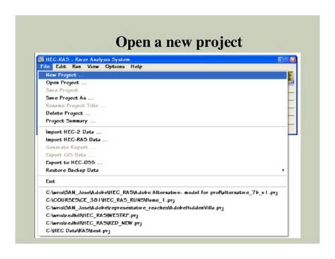 Hec Ras Tutorial Example Project Subtitlearcade