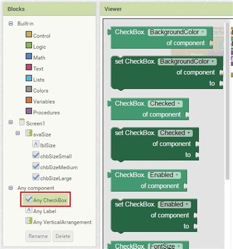 Aitech Using Procedures And Any Component Blocks